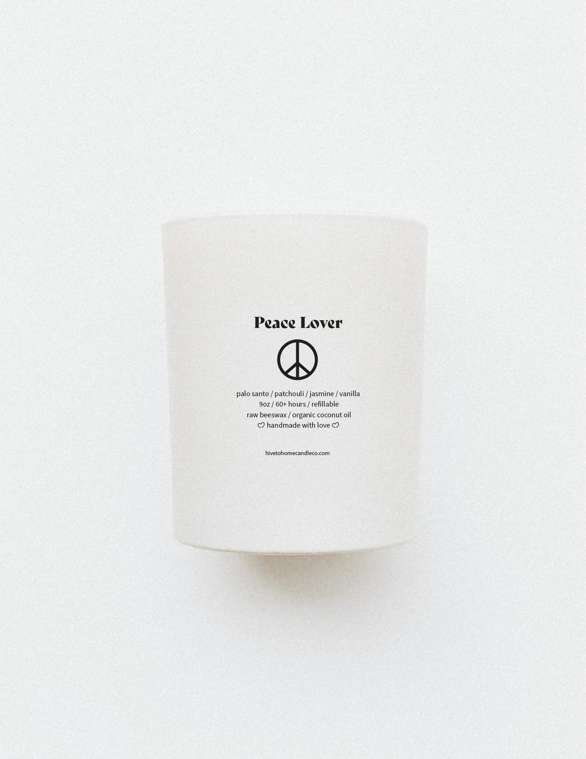 Peace Lover - Perfect Candle - Palo Santo & Patchouli | Hive To Home ...